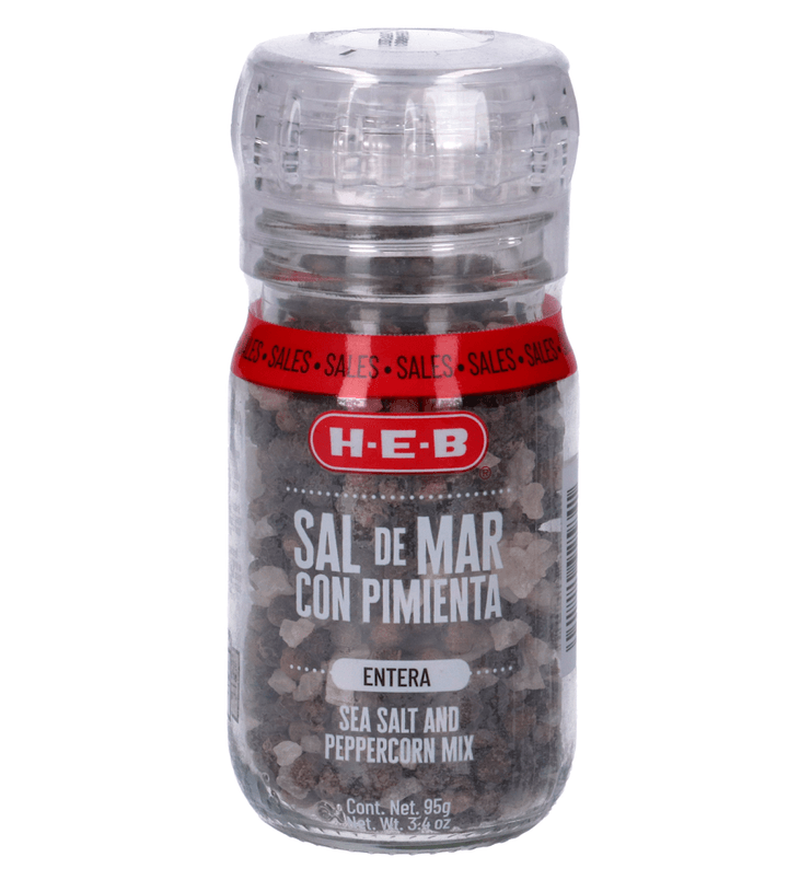 HEB Sal de Mar con Pimienta Entera Molinillo 95 g - H-E-B México