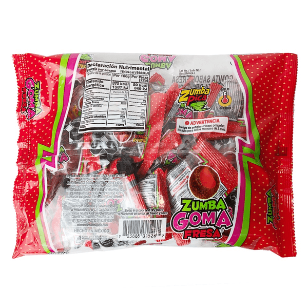 Zumba Pica Zumba Goma Fresa Zumba Goma Fresa 20 Pz - H-E-B México