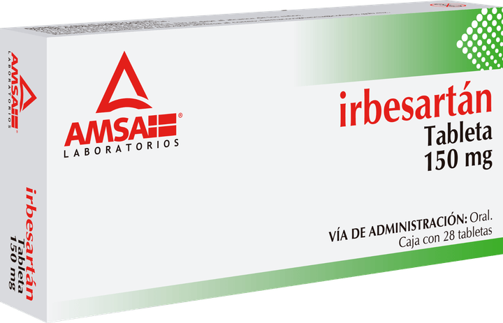 Amsa Irbesartan 150 Mg 28 Tabletas Gen 28 Pz - H-E-B México