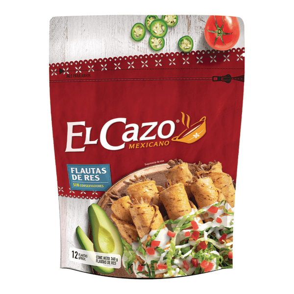 El Cazo Mexican Flautas de Res 12 Pz - H-E-B México