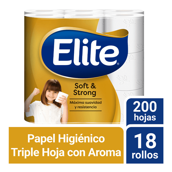 Elite Papel Higienico Soft & Strong 200 Ht 18 Pz - H-E-B México