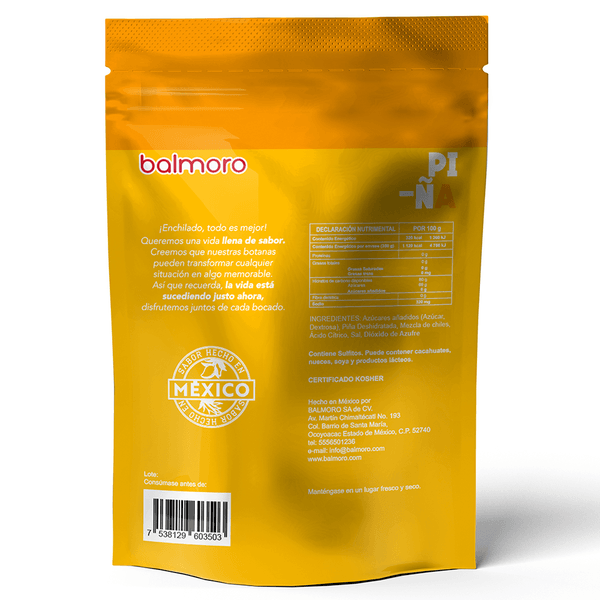 Balmoro Enchilada Piña Deshidratada 350 g - H-E-B México