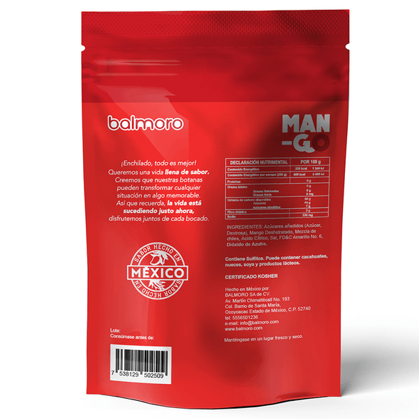 Balmoro Mango Deshidratado Enchilado 250 g - H-E-B México