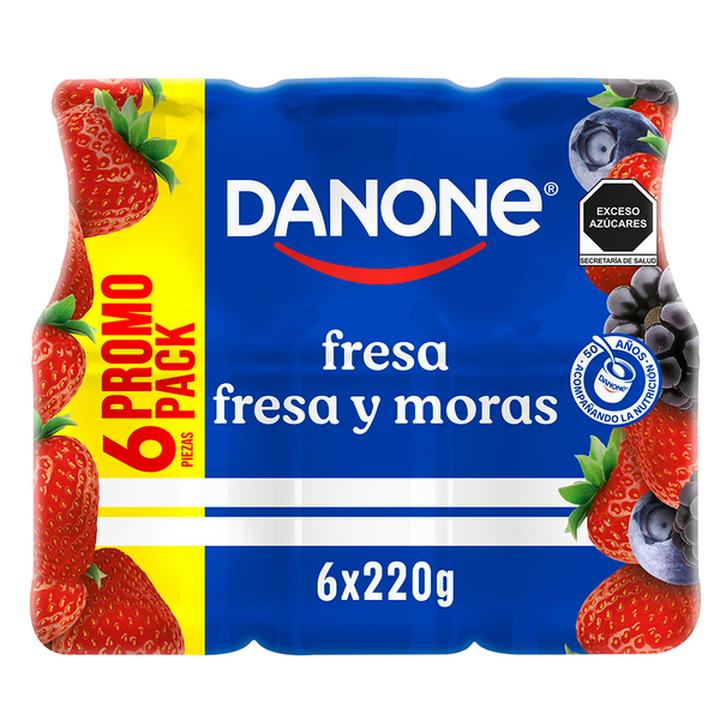 Danone Yoghurt Bebible Fresa y Moras 220 g 6 pz - H-E-B México