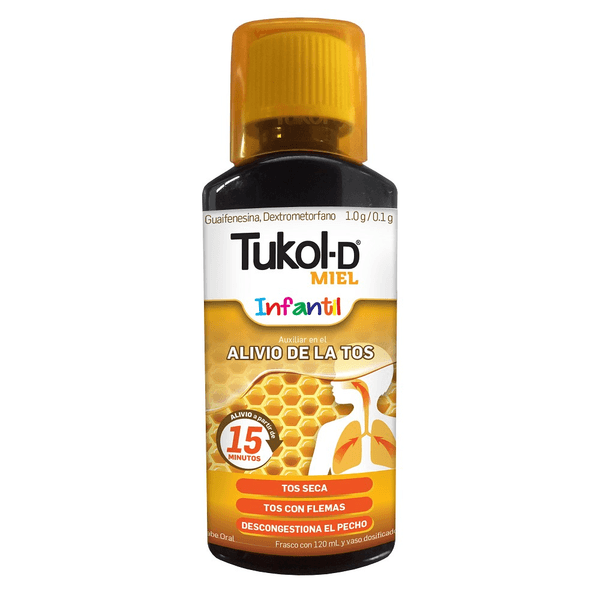 Tukol D Miel Jarabe Infantil Para Tos 120 ml - H-E-B México