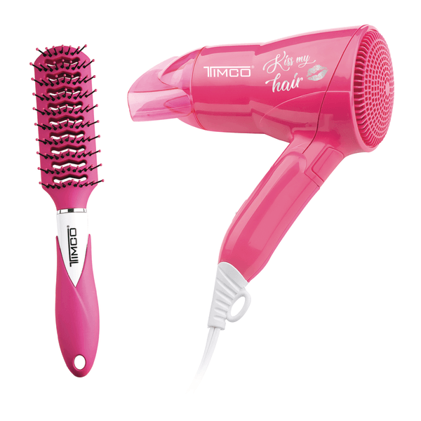 Timco Combo Secadora Plegable de Cabello Y Cepillo - Mi Tienda del Ahorro