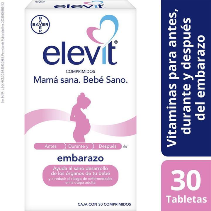 Bayer Elevit Embarazo Multivitaminico con 30 pz - H-E-B México
