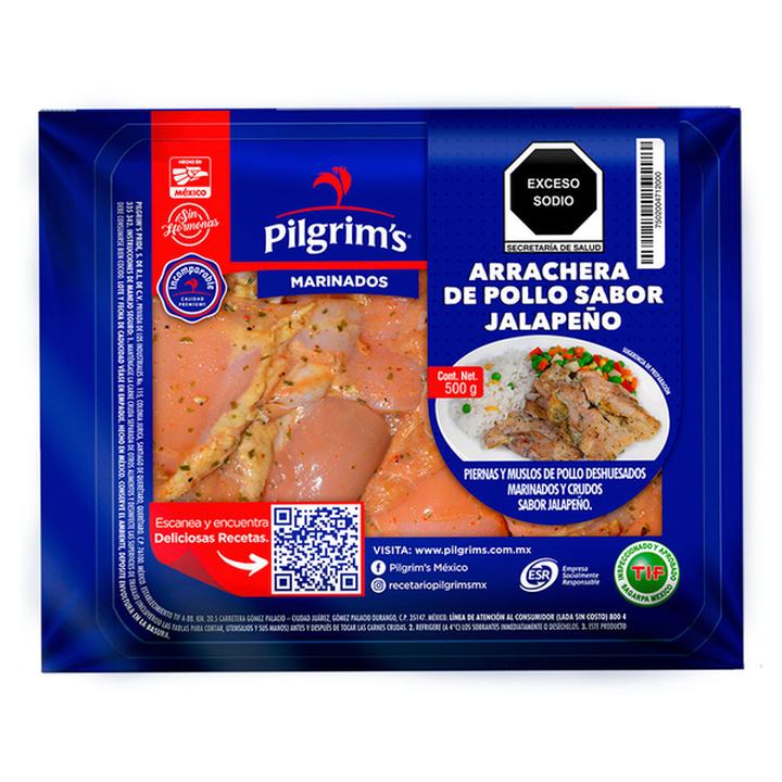 Pilgrims Arrachera Pollo Jalapeño 500 g - H-E-B México