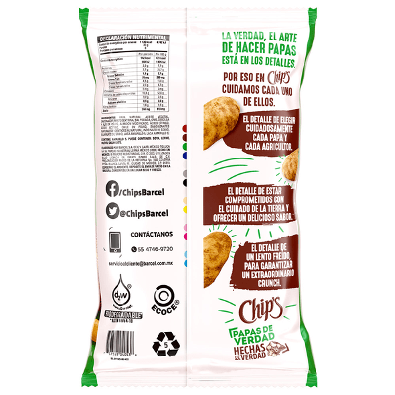 Barcel Papas Fritas Sabor Jalapeño 240 g - Mi Tienda del Ahorro Barcel Papas Fritas Sabor Jalapeño 240 g - Mi Tienda del Ahorro