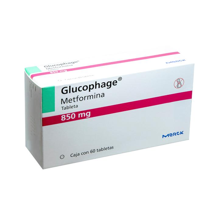 Merck Glucophage 850 Mg 60 Tab Clorhidrato de Metf - H-E-B México