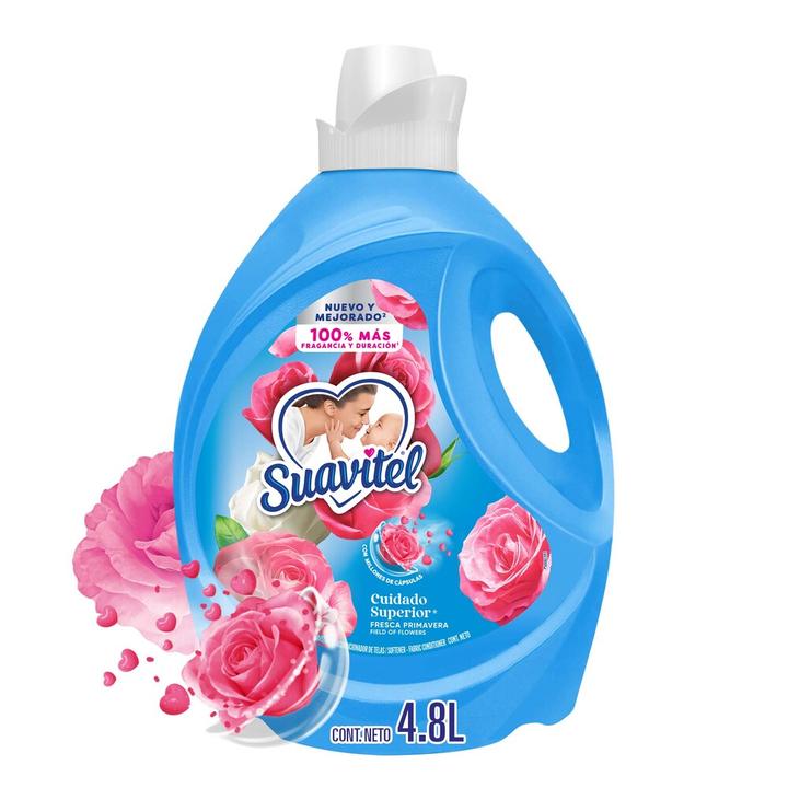 Suavitel Suavizante Cuidado Superior Fresca Primavera 4.8 L - Mi Tienda ...