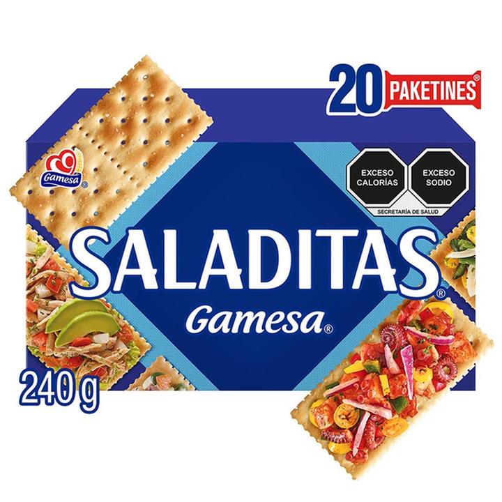 Gamesa Galletas Saladitas clásicas 20 paketines 240 g - Mi Tienda del ...