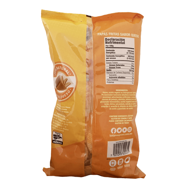 Provi Papas Onduladas con Queso 160 g - H-E-B México