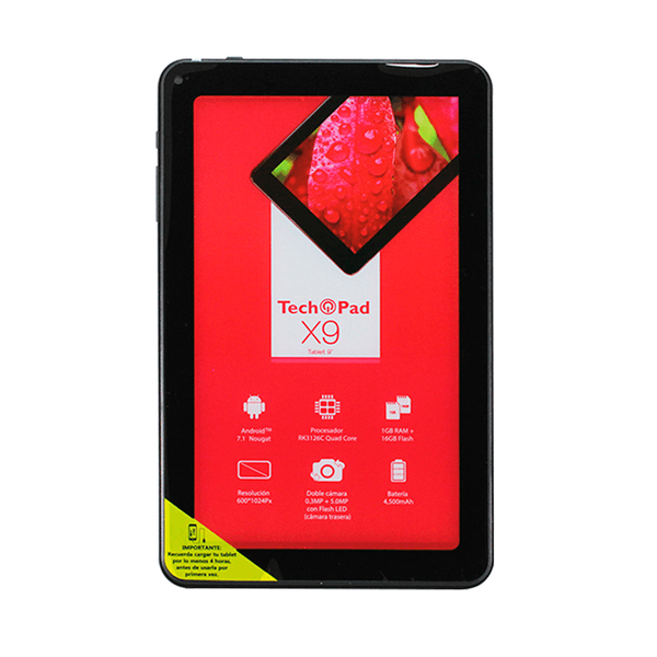 Techpad Tablet X9 Negro 1 Pz - H-E-B México