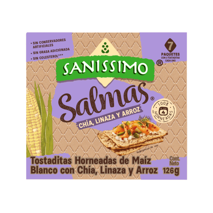 Sanissimo Salmas Ancestral Chia Linaza Y Arroz 126 - H-E-B México