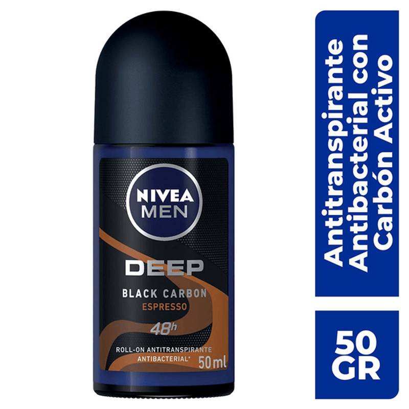 NIVEA MEN Desodorante Antibacterial Deep Espresso 50 ml - H-E-B México