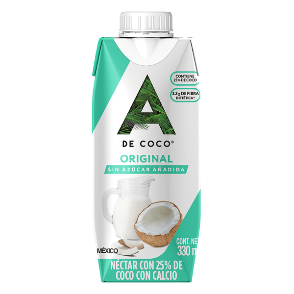 a de Coco Néctar con 25% de Coco Original 330 Ml - H-E-B México