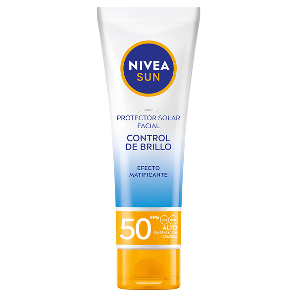 NIVEA SUN Protector Solar Facial Control Brillo FPS50 50 ml - H-E-B México