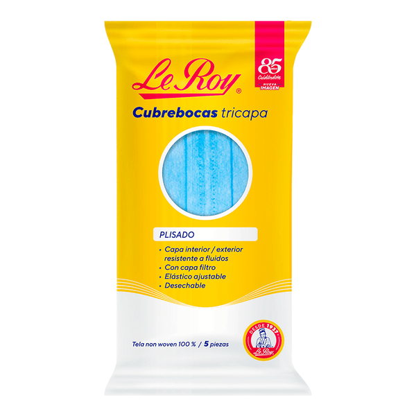 Le Roy Cubrebocas Azul 5 Cmt - H-E-B México
