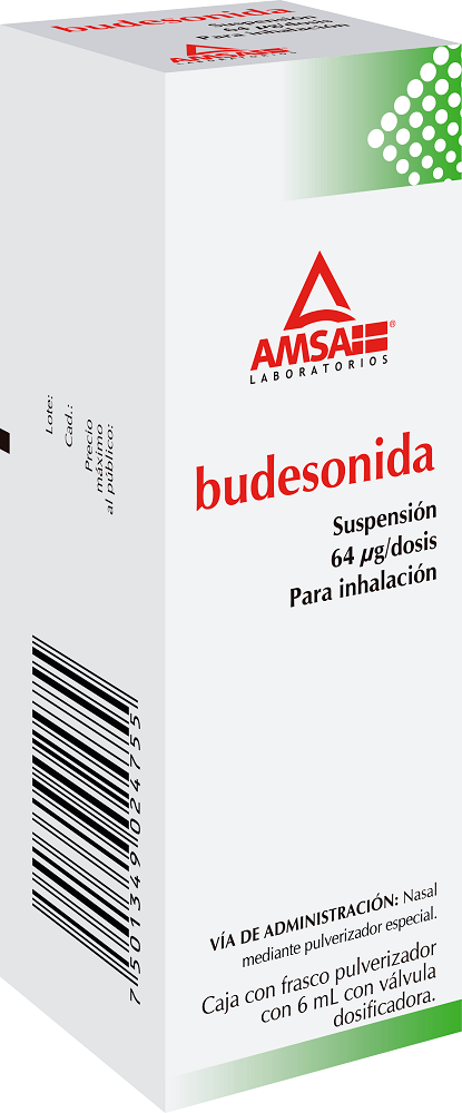 Amsa Budesonida 1.280 Mg 120 Dosis 64 Mgs 6 Ml - H-E-B México