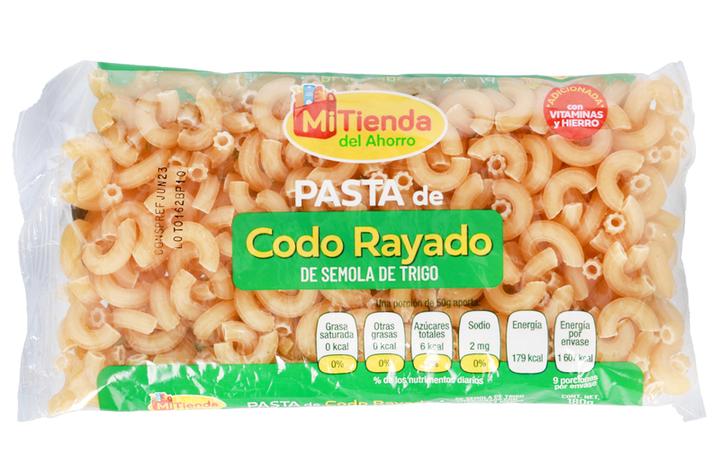 Mi Tienda Pasta Codo Rayado 180 g - H-E-B México