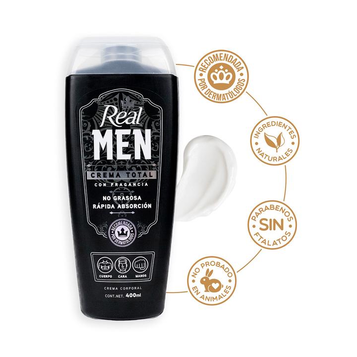 Real Crema Corporal Men Crema Total 400 Ml - H-E-B México