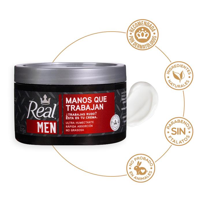 Real Crema Corporal Men Manos Que Trabajan 220 g - Mi Tienda del Ahorro