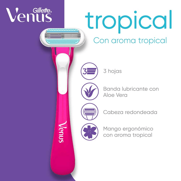Venus Pack de Rastrillos Desechables Tropical 6 Pz - H-E-B México