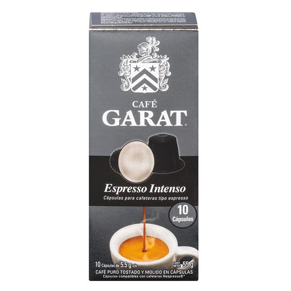 Garat Café en Cápsula Espresso Intenso 10cap 50 g - H-E-B México