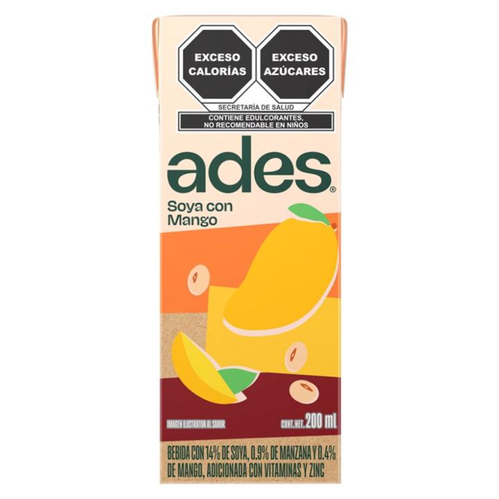 Ades Alimento Líquido de Soya Sabor Mango 200 Ml - H-E-B México