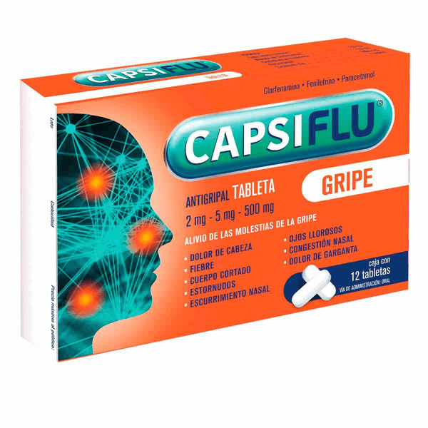 Mdr Pharma Capsiflu 500 Mg 12 Tabs 12 Cj - H-E-B México