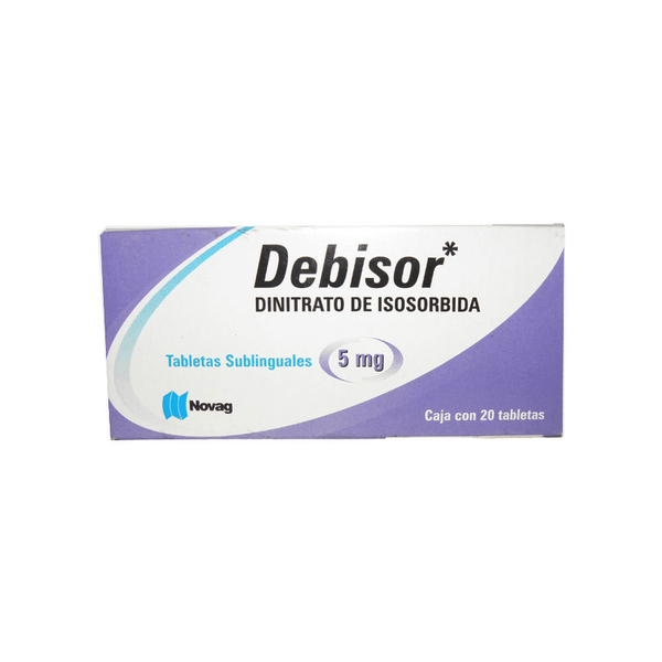 Aldrosa Debisor 5mg 20 Tabs Isosorbida Gen 20 Pz - H-E-B México