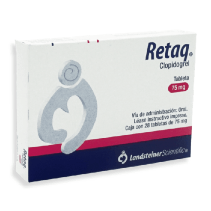 Aldrosa Retaq 75mg 28 Tab Clopidogrel Gen 28 Pz - H-E-B México