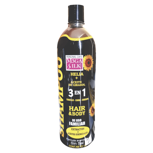 Mega Shampoo 3 en 1 Helía +Aceite de Girasol 1 L - H-E-B México
