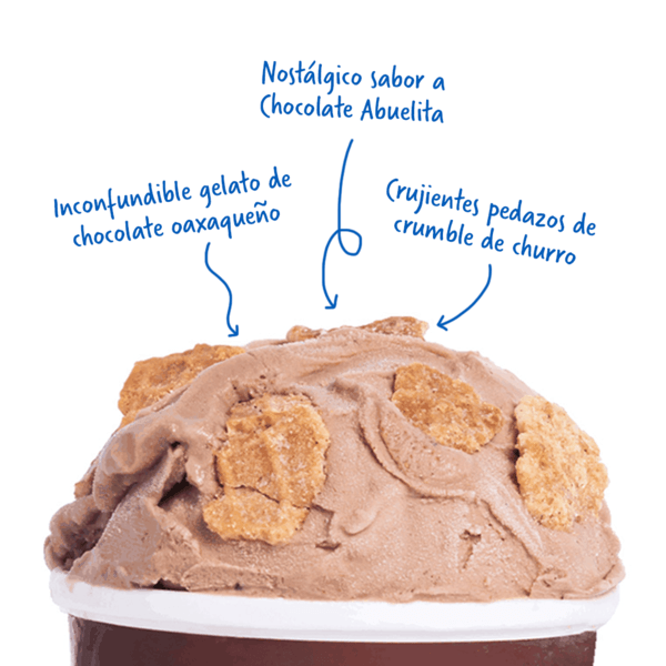 Lulo Gelato Helado Chocolate Oaxaqueño con Churro - H-E-B México