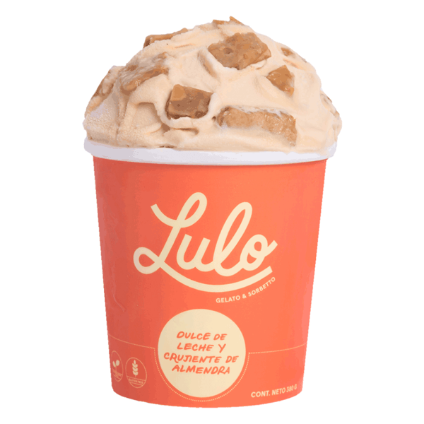 Lulo Gelato Helado Dulce de Leche Y Almendra 473 M - H-E-B México
