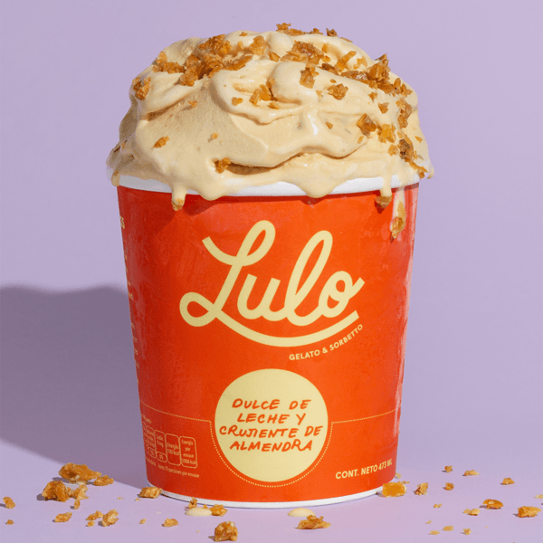 Lulo Gelato Helado Dulce de Leche Y Almendra 473 M - H-E-B México