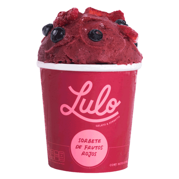 Lulo Gelato Helado Sorbete de Frutos Rojos 473 Ml - H-E-B México