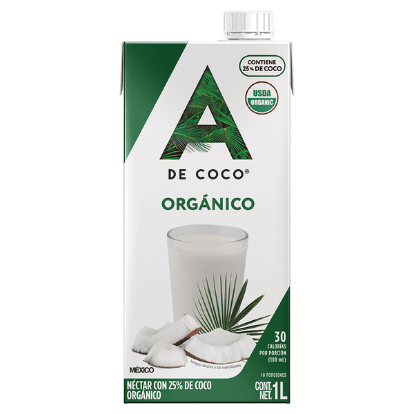 A de Coco Néctar con 25% de Coco Orgánico 1 L - H-E-B México