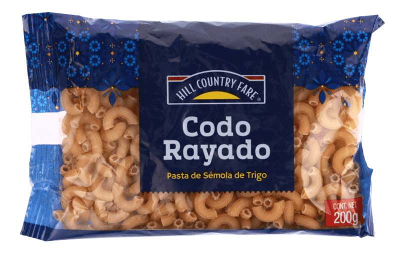 HCF Pasta Codo Rayado 200 g - H-E-B México