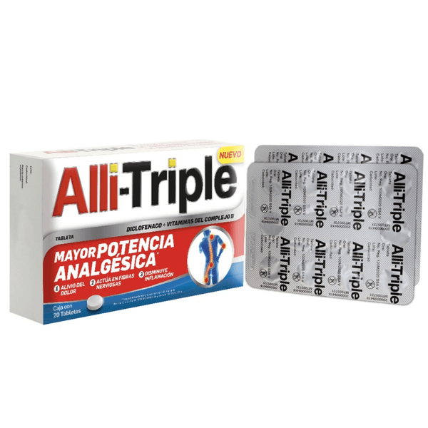 Alli Triple Analgesico con 20 pz - H-E-B México