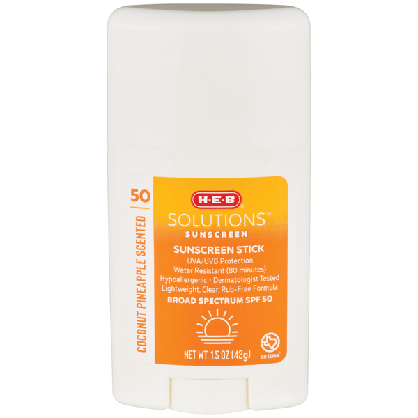 HEB Protector Solar Coconut Pineapple 50 Barra 42 - H-E-B México