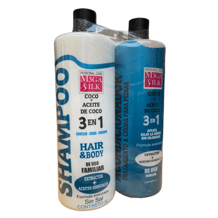 Mega Shampoo 3 en 1 Aceite de Coco 1 L - H-E-B México