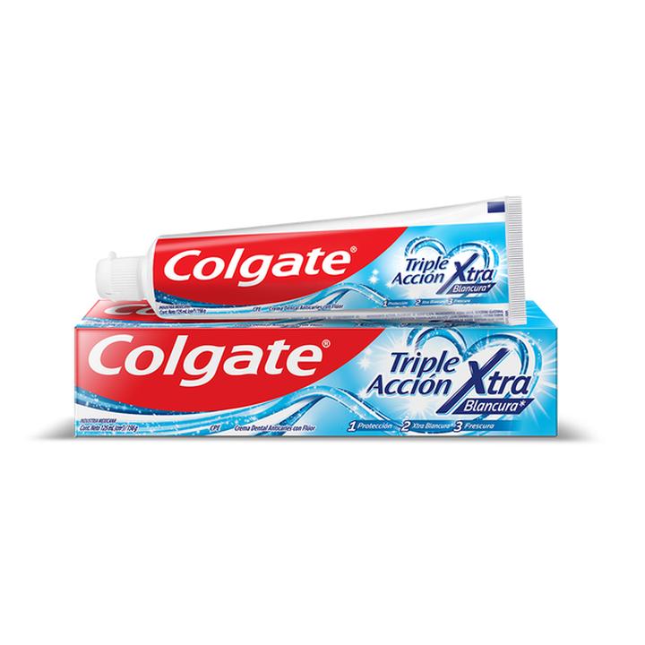 Colgate Triple Acción Pasta Dental Extra Blancura 125 ml - H-E-B México