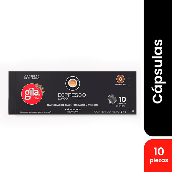 Gila Café en Cápsula Espresso Tostado Y Molido 10c - H-E-B México