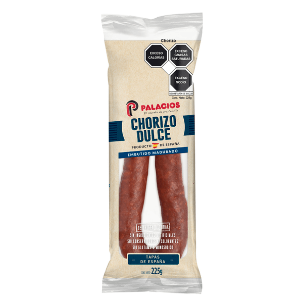 Palacios Chorizo Dulce 225 g - H-E-B México