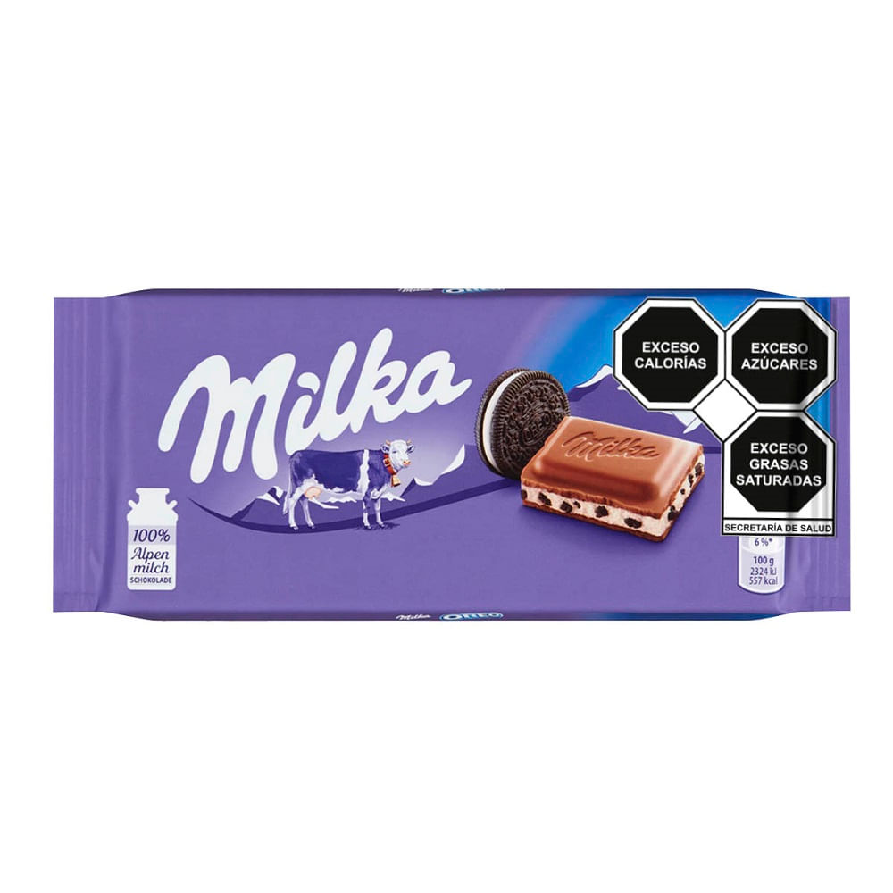 Milka Barra de Chocolate con Galleta Oreo 100g 100 - H-E-B México