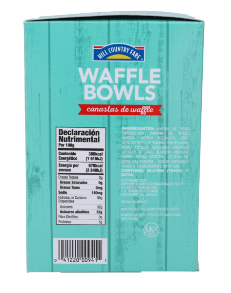 HCF Canasta de Waffle para Helados 176 g - H-E-B México