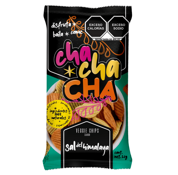Cha Cha Cha Veggie Chips Sabor Sal del Himalaya 28 - Mi Tienda del Ahorro