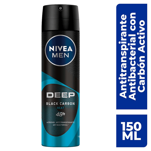 NIVEA MEN Desodorante Antibacterial Deep Beat Spray 150 ml - Mi Tienda ...
